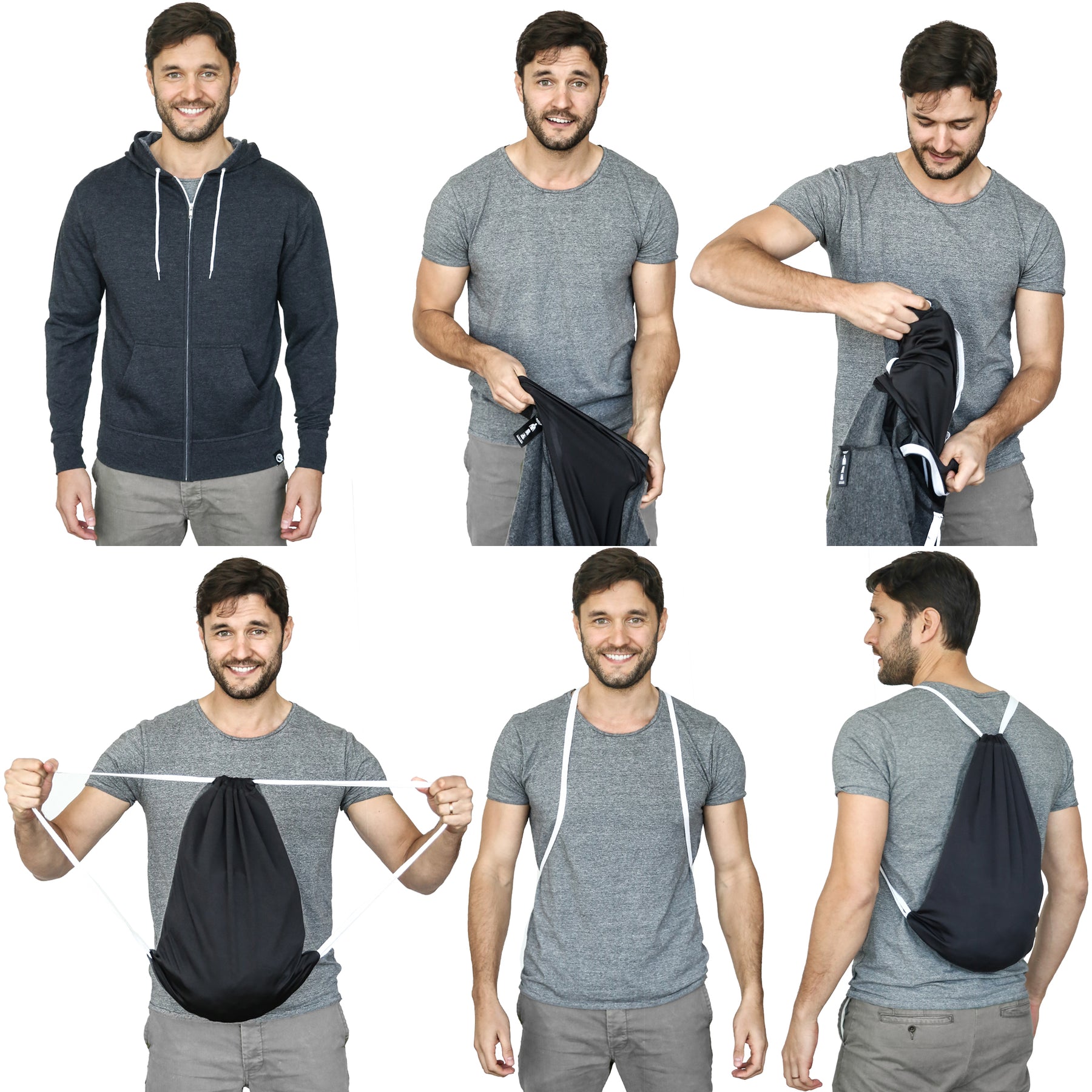 Hero Hoodie Lite (Charcoal) - Quikflip Apparel