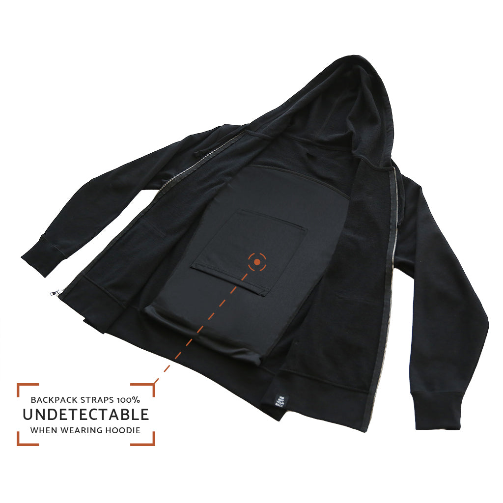 Hero Hoodie Classic (Black) - Quikflip Apparel